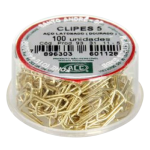 CLIPS 5 MINI DOURADO C/100UN ACC – TudoOffice